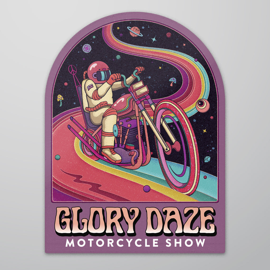 Glory Daze Spaceman Sticker – Pittsburgh Moto – Pittsburgh's Custom ...